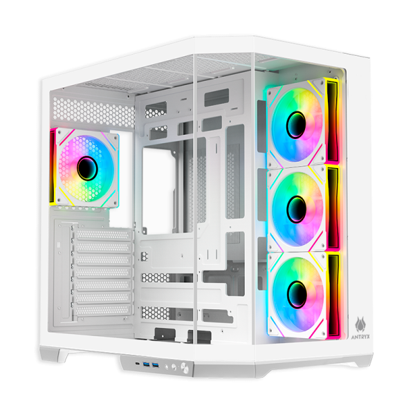 Case Antryx FX 800 White | 4 Fans Infinity ARGB | USB-C | AC-FX800W ...
